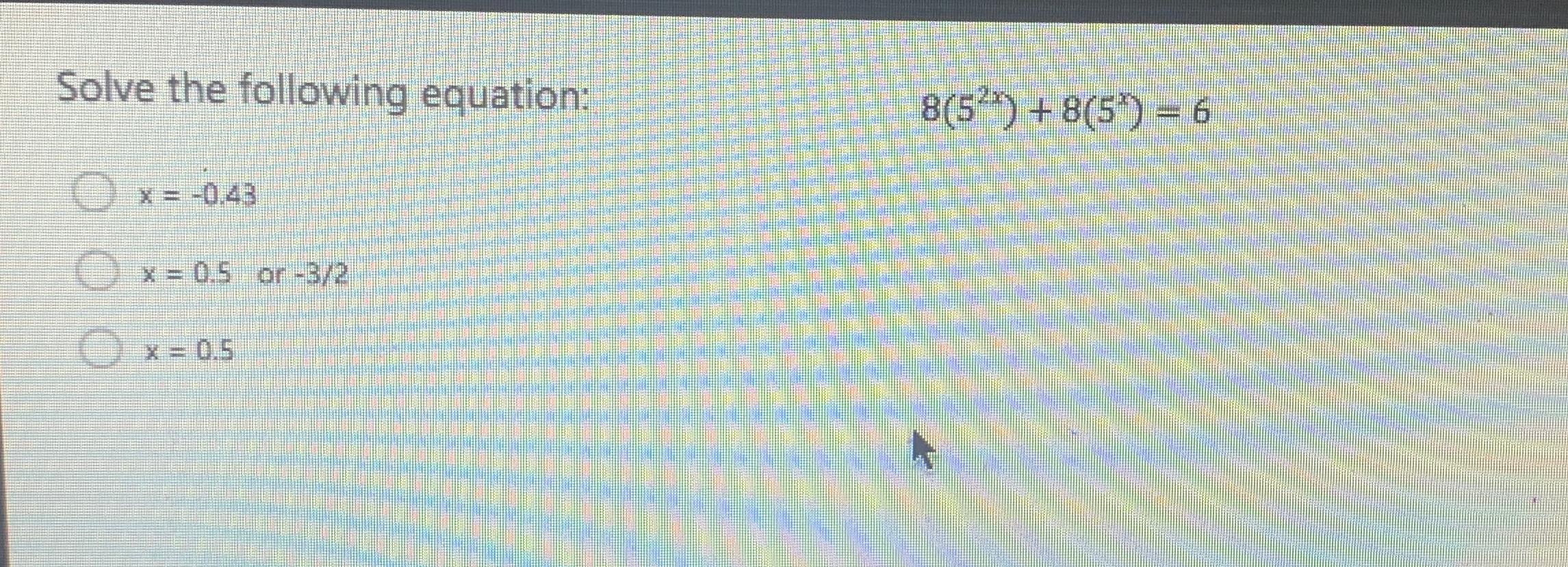 Solved Solve the following | Chegg.com
