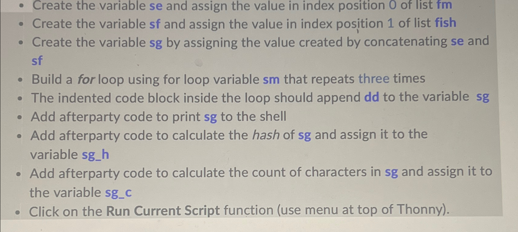 Solved Create the variable se and assign the value in index | Chegg.com
