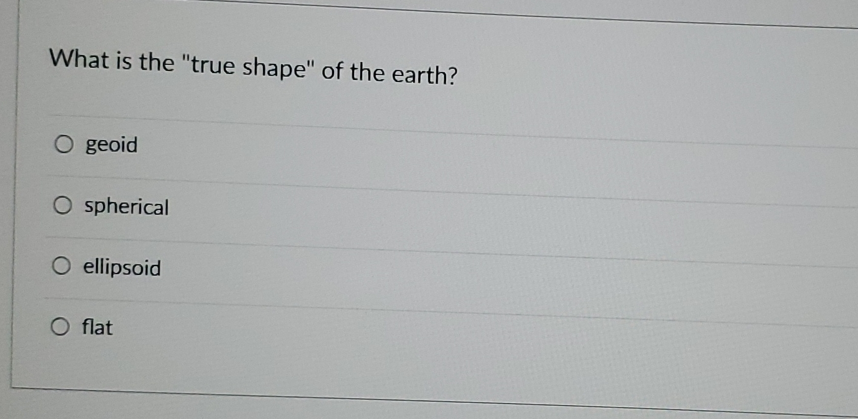 Solved What is the "true shape" of the | Chegg.com