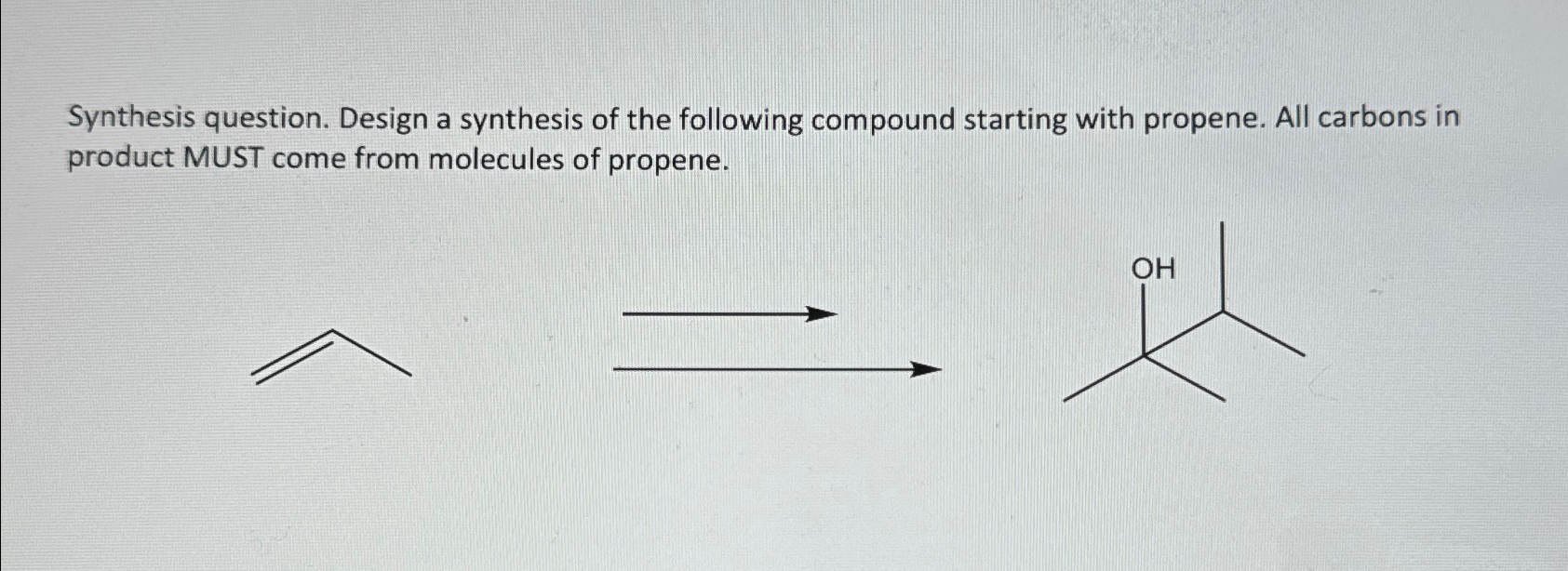 Synthesis question. Design a synthesis of the | Chegg.com