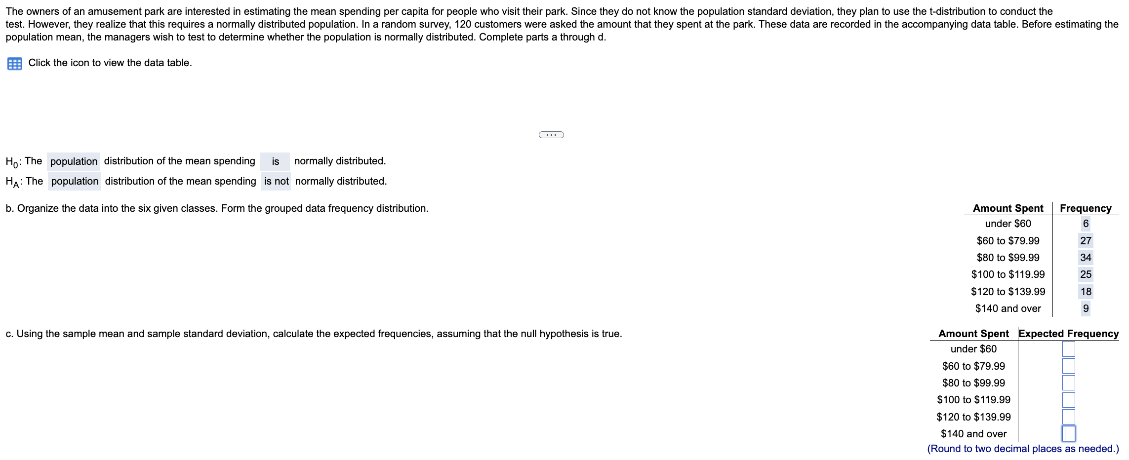 Amount Spent | Chegg.com