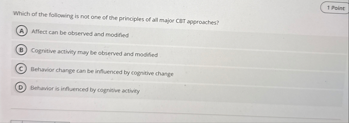 Solved Which of the following is not one of the principles | Chegg.com