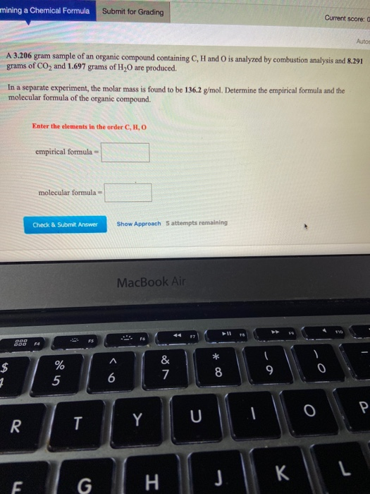 Solved mining a Chemical Formula Submit for Grading Current | Chegg.com