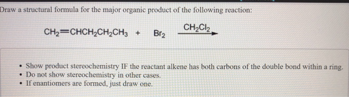 Solved Draw a structural formula for the intermediate in the | Chegg.com
