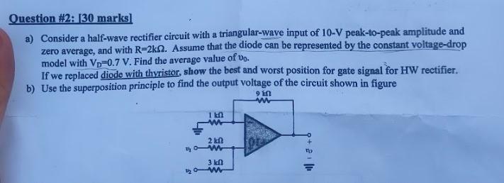 Solved Question \#4: [20 marks] a) Using Op Amp, Design LPF | Chegg.com