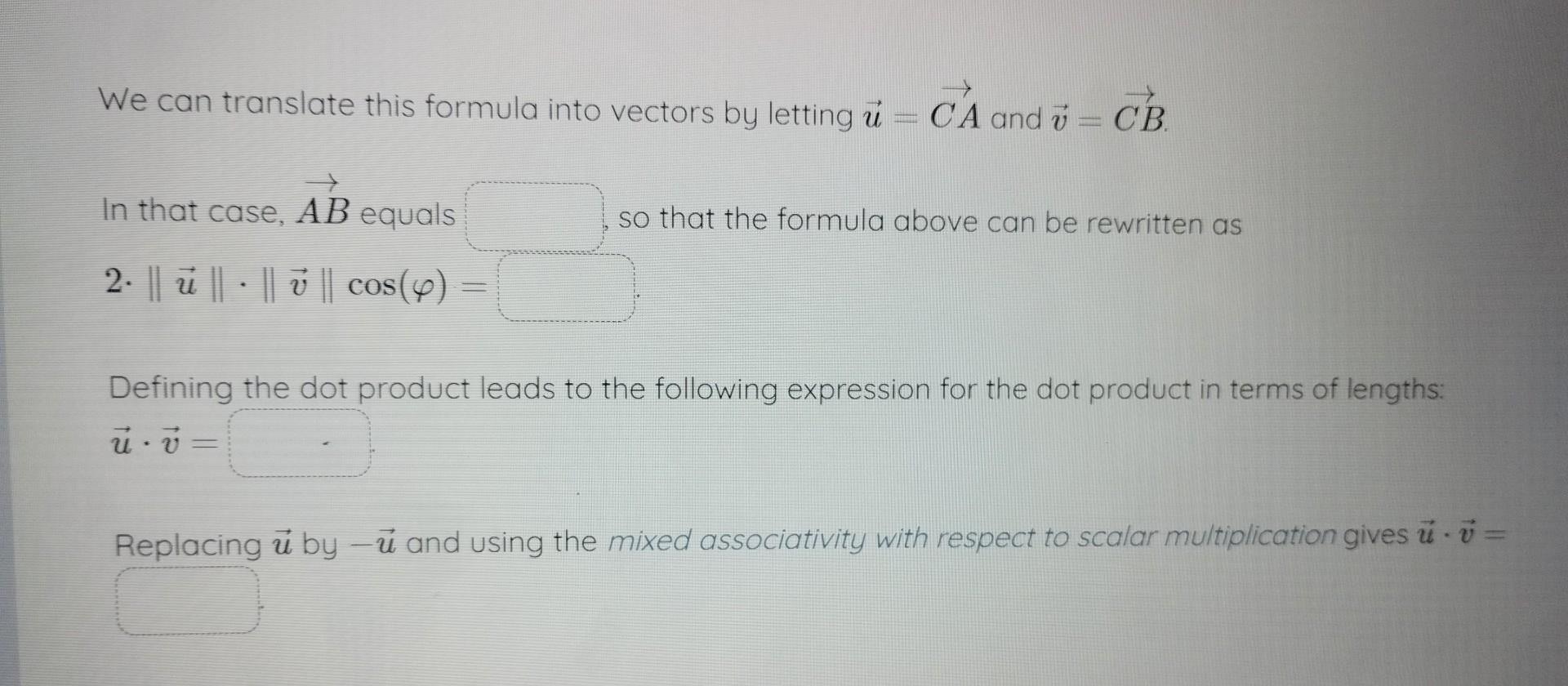 Solved See the triangle \\( A B C \\).\r\n\r\n\r\nThe cosine | Chegg.com