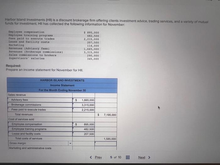Solved Harbor Isiand Investments (HII) is a discount | Chegg.com