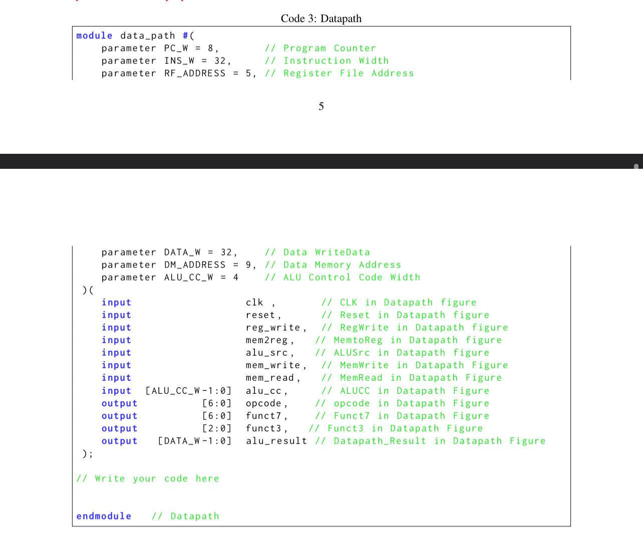 Solved How can I make a datapath in verilog code that | Chegg.com
