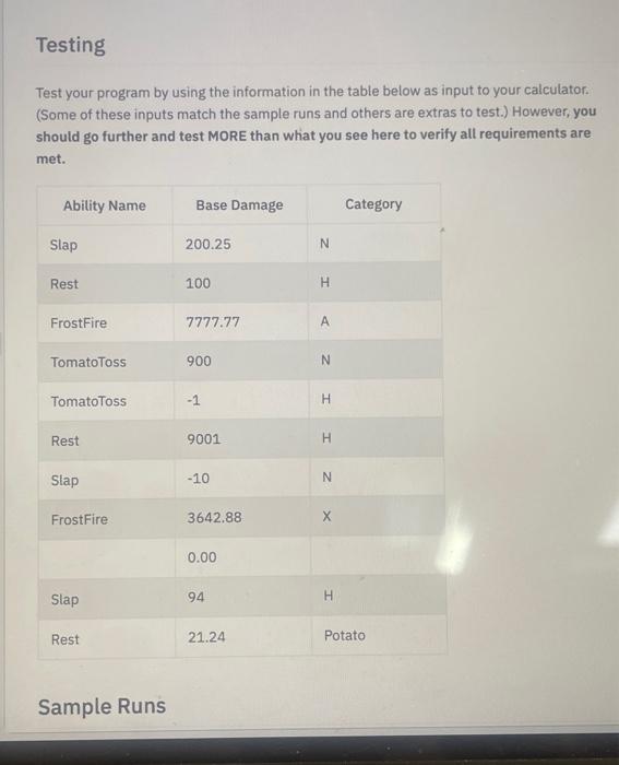 Solved Program Requirements - Follow the Style Guide for | Chegg.com