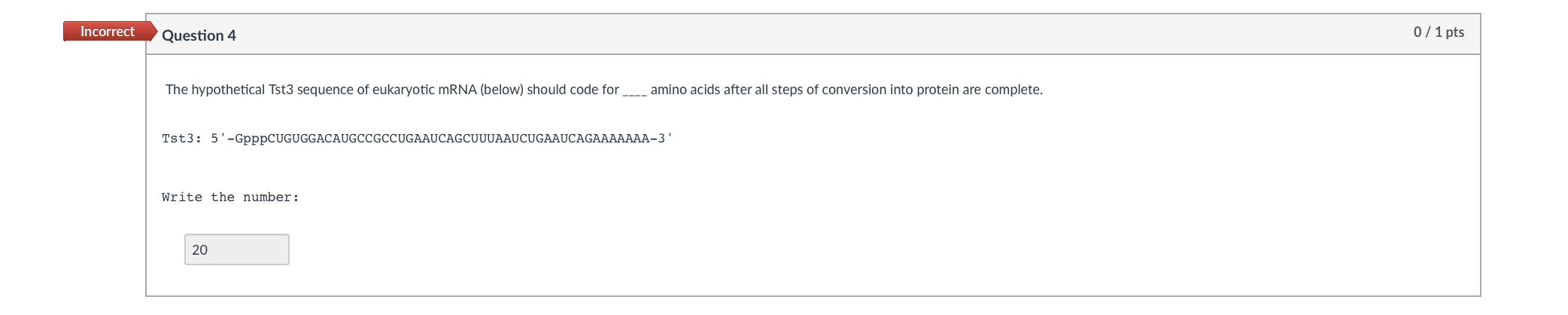 Solved Question 4The hypothetical Tst3 ﻿sequence of | Chegg.com
