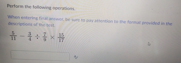 Solved Perform the following operations.When entering final | Chegg.com