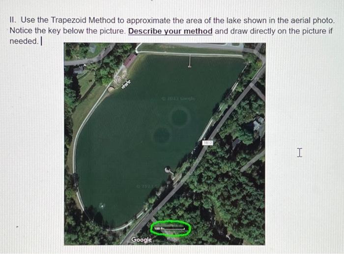 II. Use the Trapezoid Method to approximate the area | Chegg.com