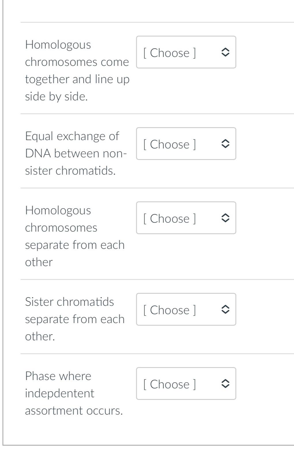 Solved Homologous chromosomes come together and line up side | Chegg.com