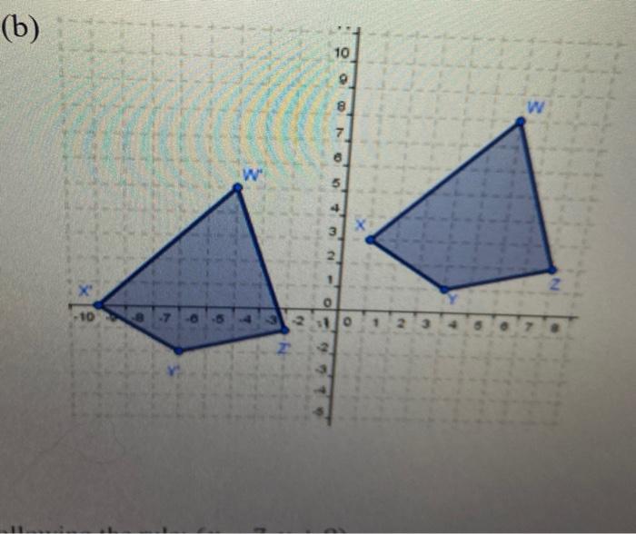 Solved draw in one directed lime segment and state the rule | Chegg.com