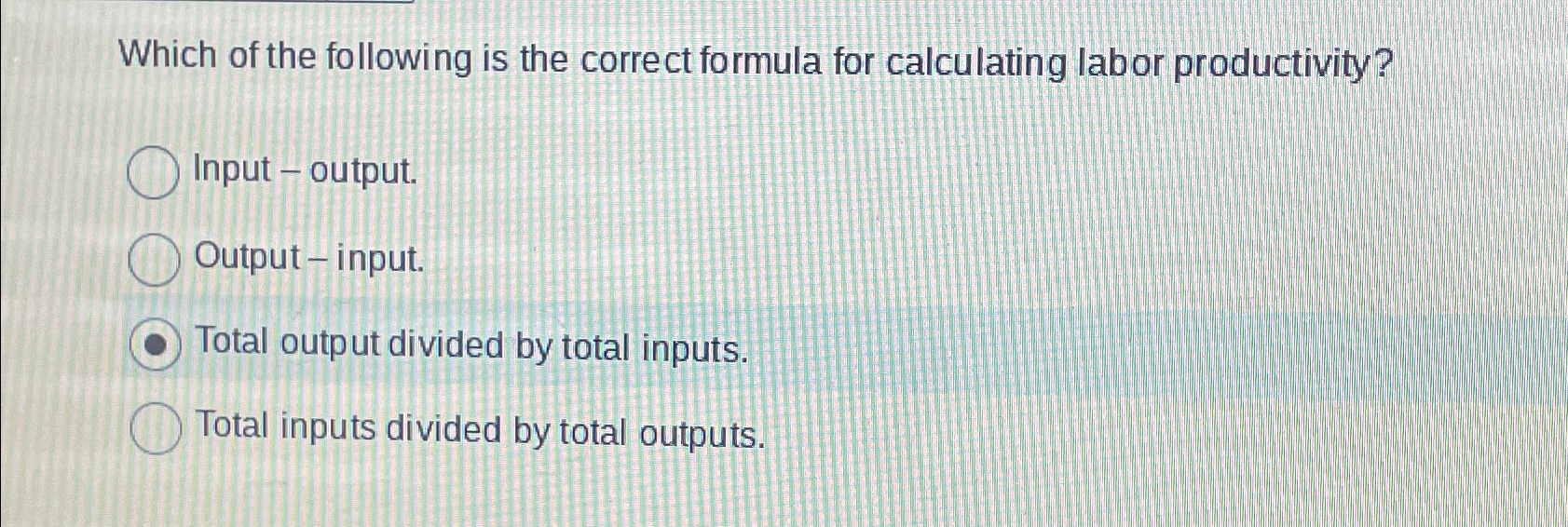 Solved Which of the following is the correct formula for | Chegg.com