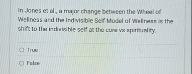 Solved In Jones et al., ﻿a major change between the Wheel of | Chegg.com