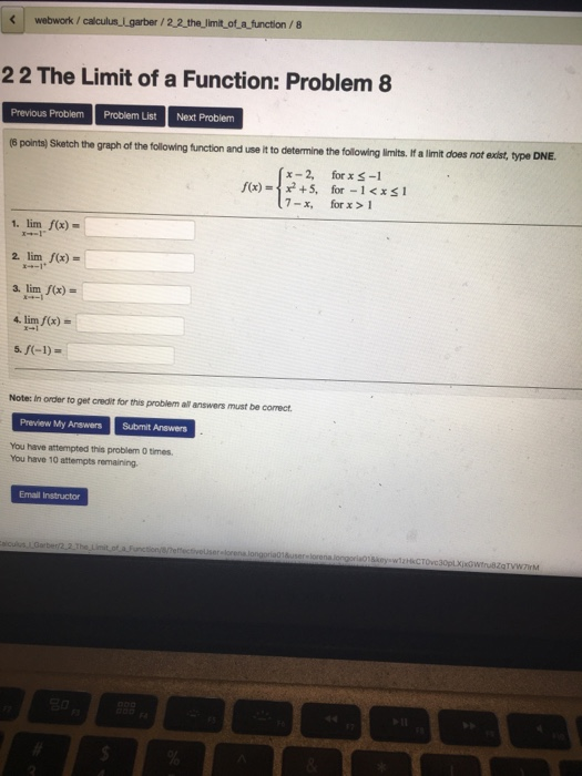 Solved webwork / calculus | Chegg.com