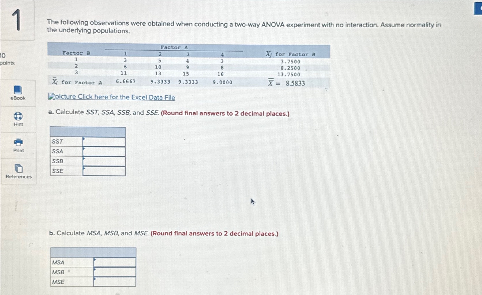 Solved 1The following observations were obtained when | Chegg.com