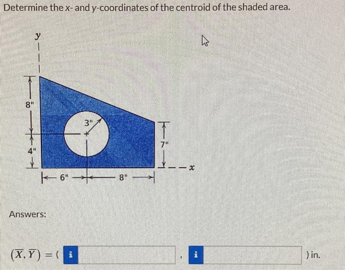 [Solved]: Determine the ( x )-and ( y )-coordinates of