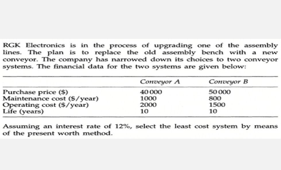 Solved a new RGK Electronics is in the process of upgrading | Chegg.com