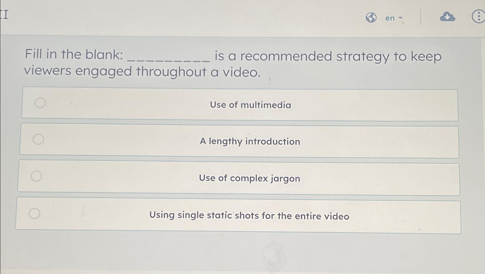 Solved Fill in the blank: is a recommended strategy to keep | Chegg.com
