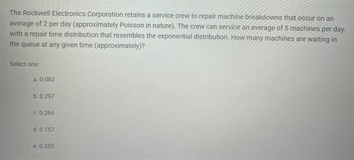 Solved The Rockwell Electronics Corporation retains a | Chegg.com