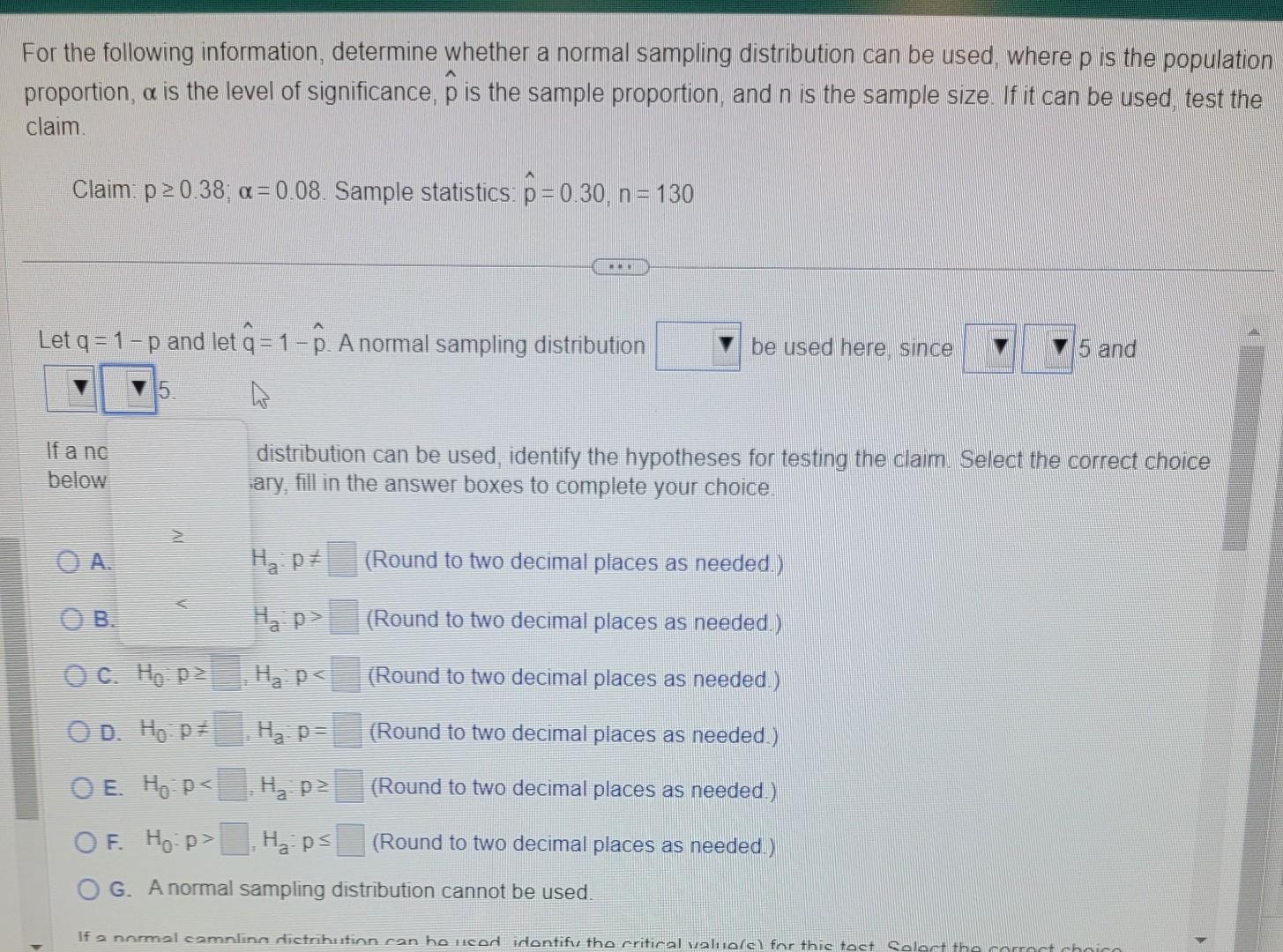 Solved For the following information, determine whether a | Chegg.com