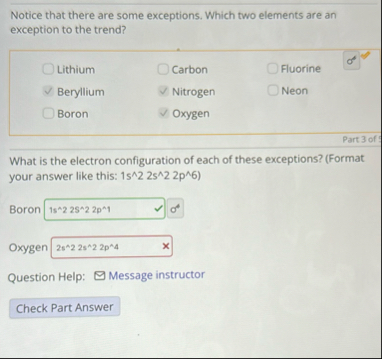 Solved Notice that there are some exceptions. Which two | Chegg.com