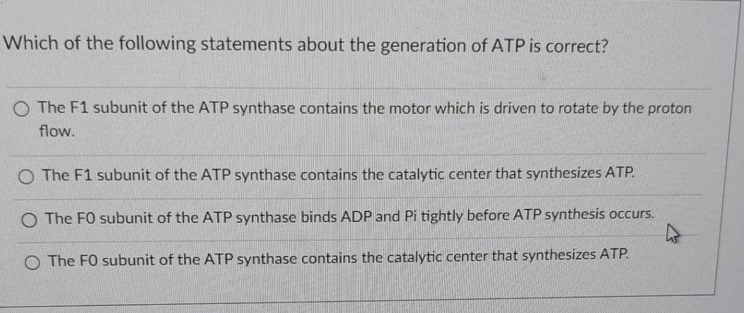 Solved Which of the following statements about the | Chegg.com