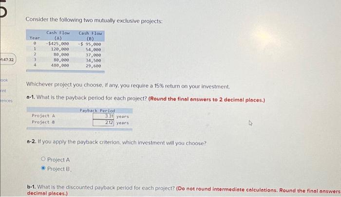 Solved 1:47:32 ook rint rences Consider the following two | Chegg.com