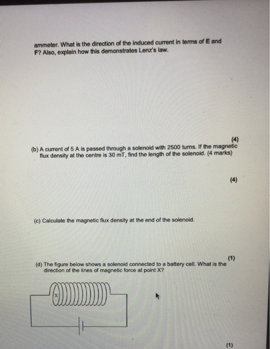 Solved Question 8) (a) Lenz's law can be demonstrated using | Chegg.com