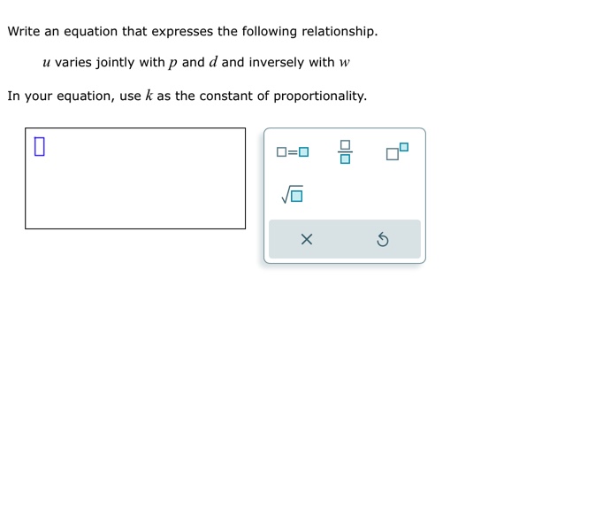 Solved Write an equation that expresses the following | Chegg.com
