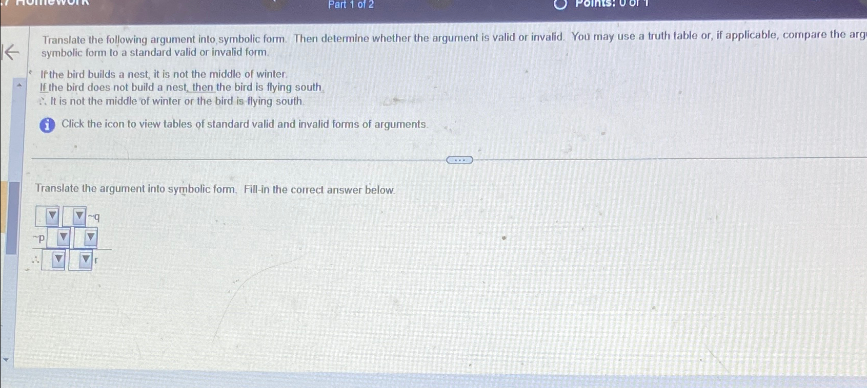 Solved Translate the following argument into,symbolic form. | Chegg.com