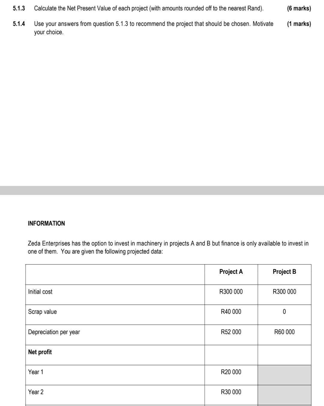 Solved 5 1 3 Calculate The Net Present Value Of Each Project Chegg solved-5-1-3-calculate-the-net-present-value-of-each-project-chegg