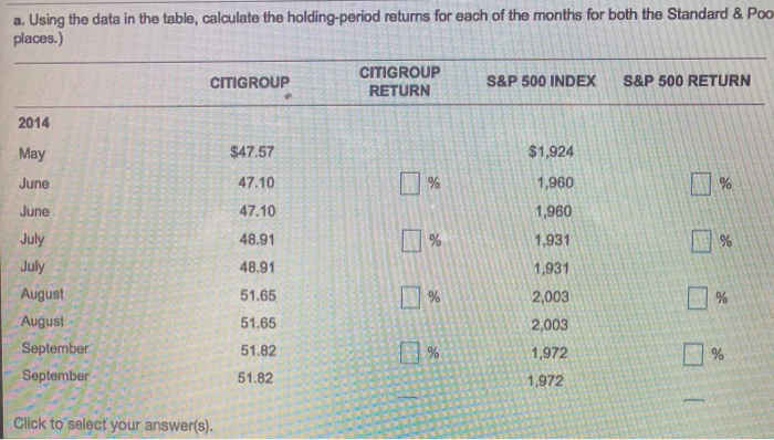 Solved (Expected return, standard deviation, and the capital | Chegg.com