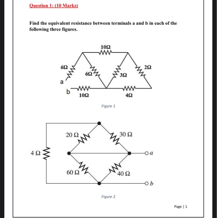 Solved Find the equivalent resistance between terminals a | Chegg.com