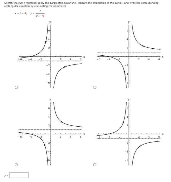 Solved Sketch The Curve Represented By The Parametric