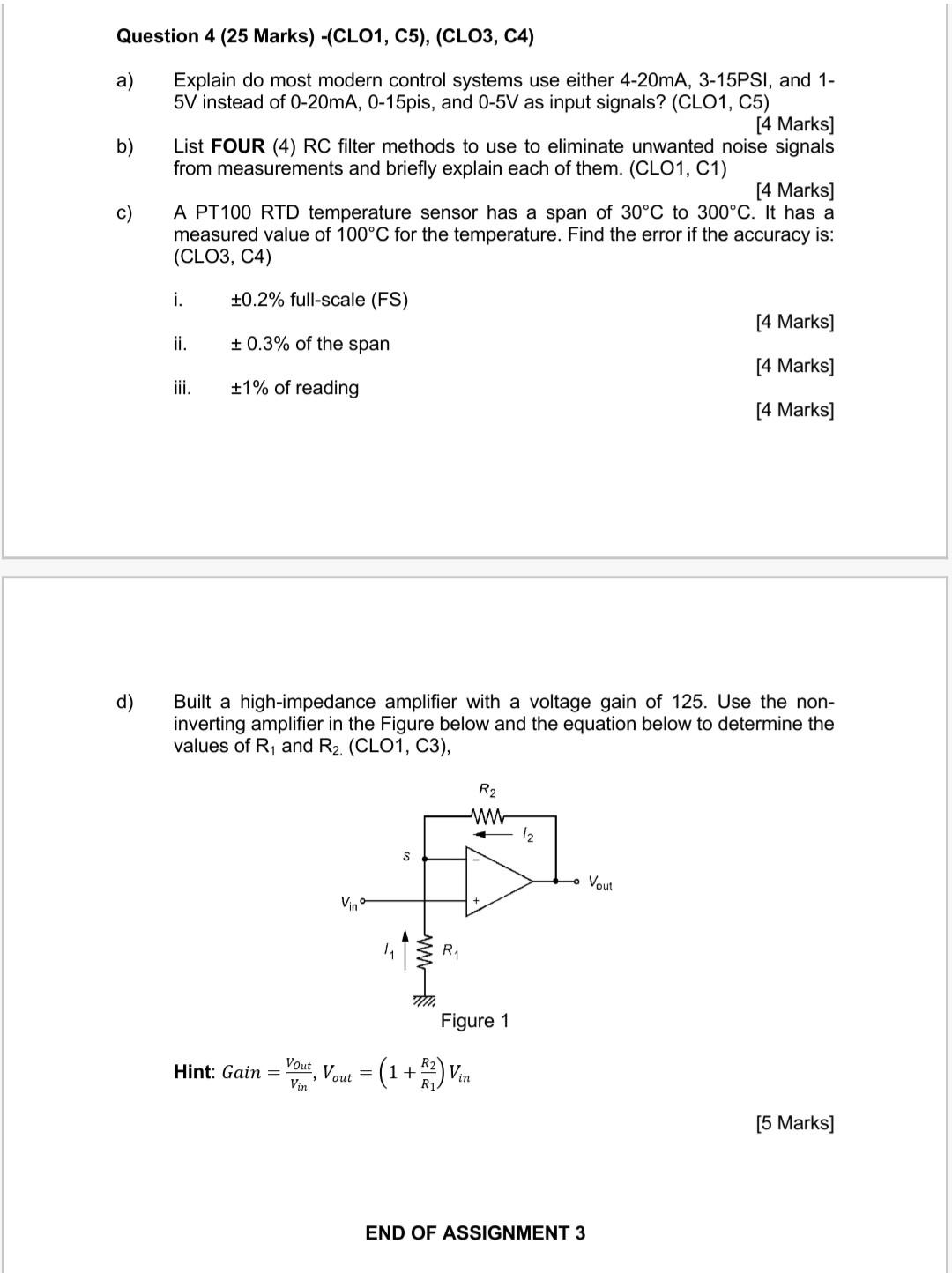 Solved Question 4 (25 Marks) -(CLO1, C5), (CLO3, C4) a) | Chegg.com