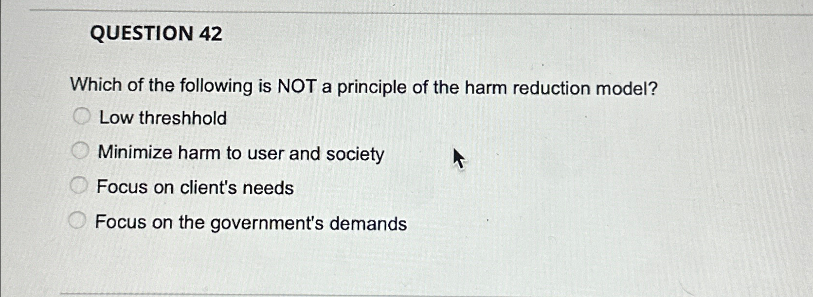 Solved QUESTION 42Which of the following is NOT a principle | Chegg.com