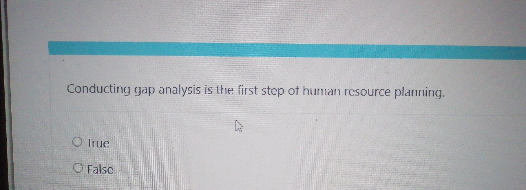 Solved Conducting gap analysis is the first step of human | Chegg.com