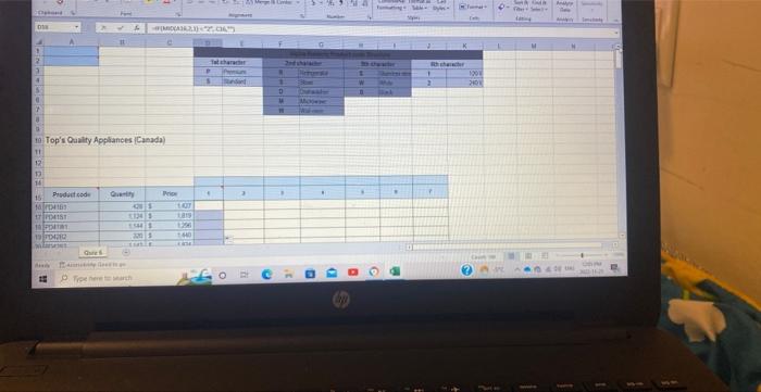Solved In G16. Use the product code breakdown provided at | Chegg.com