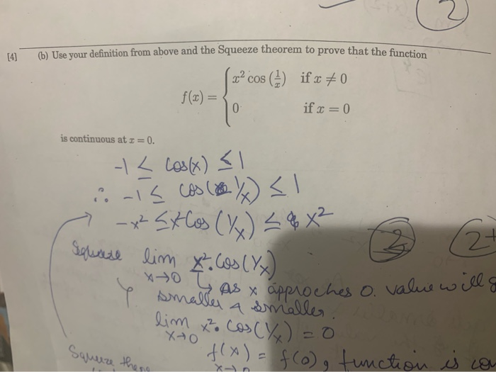 Solved Use your definition from above and the Squeeze | Chegg.com