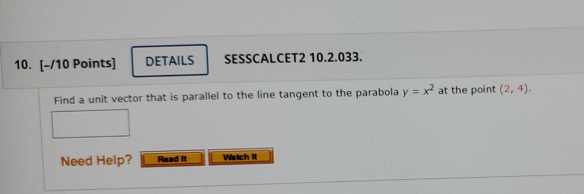 Solved Find a unit vector that is parallel to the line | Chegg.com
