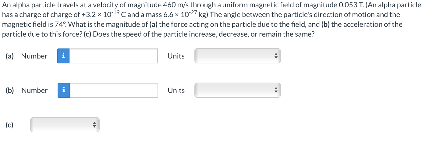 Solved An ﻿alpha particle travels at ﻿a velocity of | Chegg.com