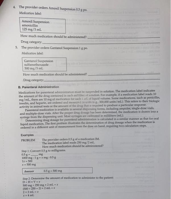 Solved Step 2: Determine the amount of medication to | Chegg.com