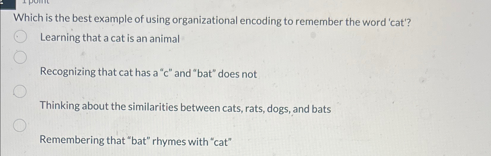 Solved Which is the best example of using organizational | Chegg.com