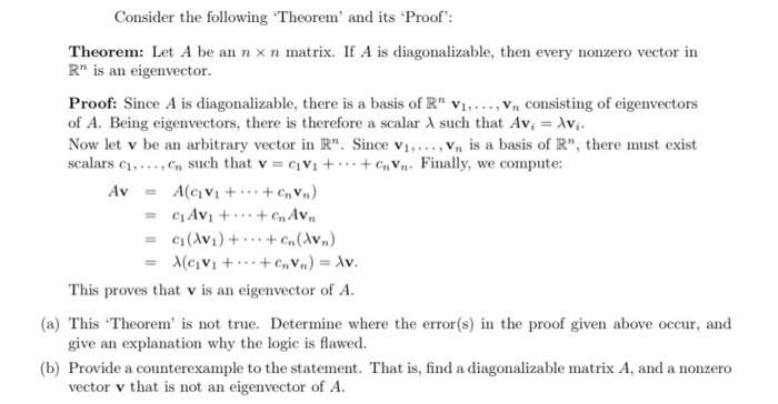Solved Consider the following Theorem' and its Proof: | Chegg.com