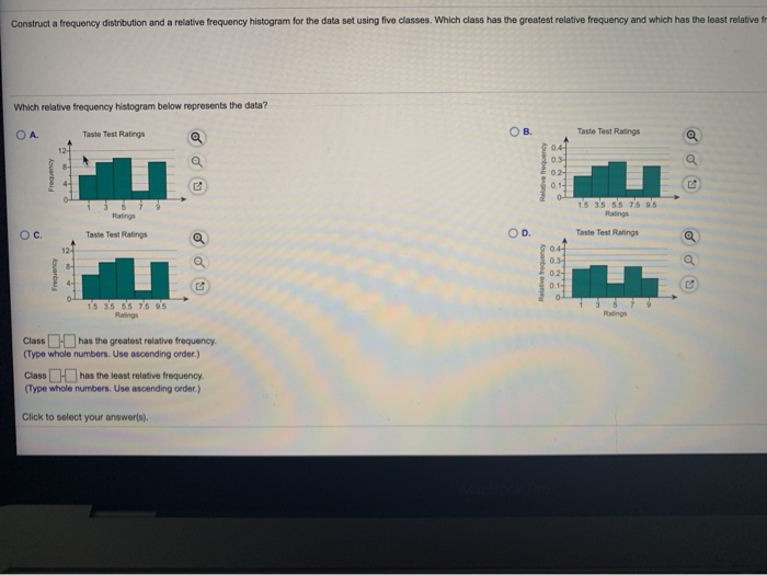 Solved Construct a frequency distribution and a relative | Chegg.com