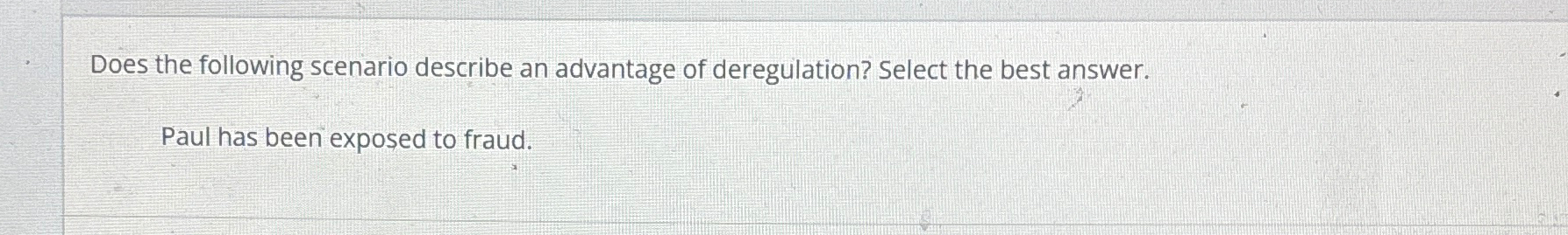 Solved Does the following scenario describe an advantage of | Chegg.com