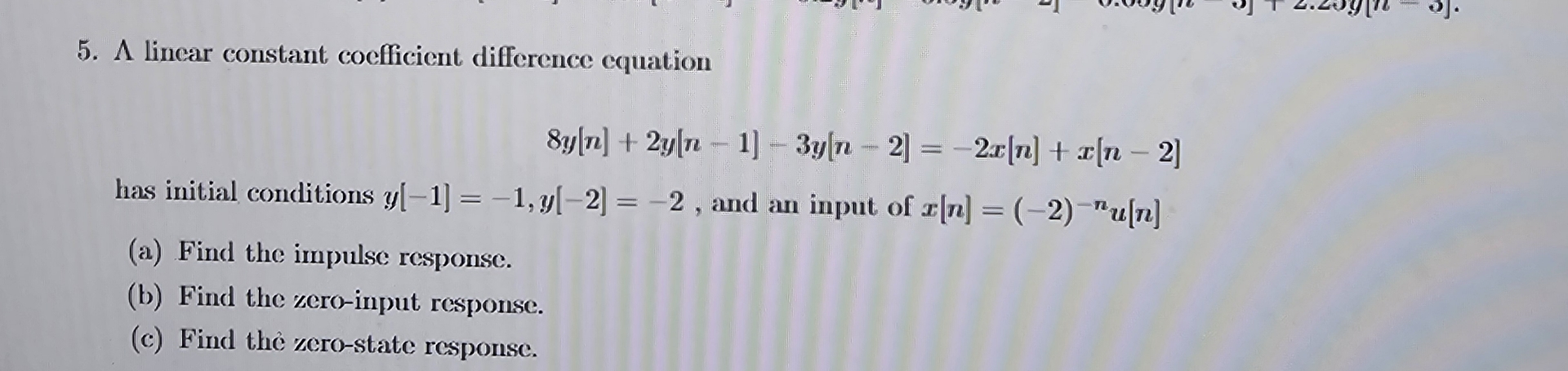 Solved Λ ﻿linear Constant Coefficient Difference